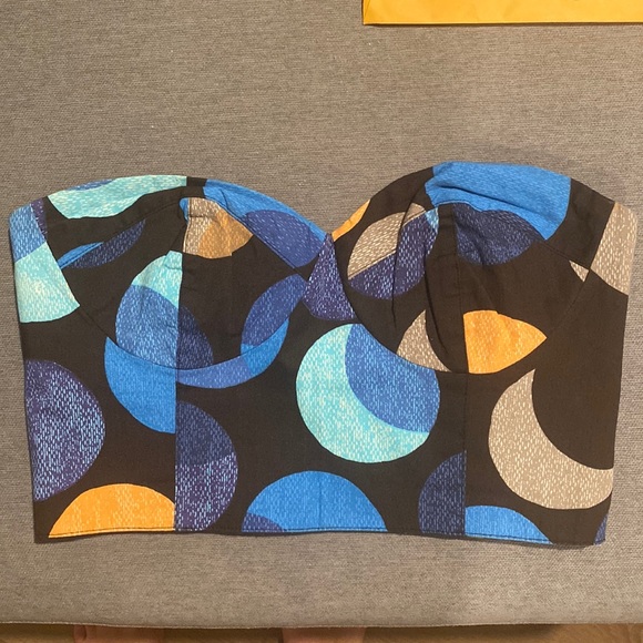 Tops | Farm Rio Structured Cropped Top So Cool So Many Compliments ...